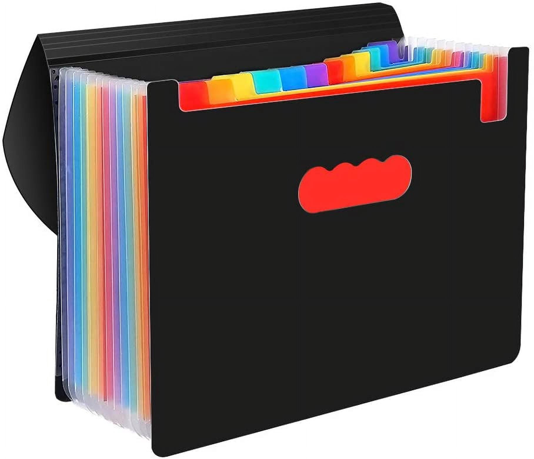 Colored File Folders, Capatity 13-Pocket Expanding File Folder With ...