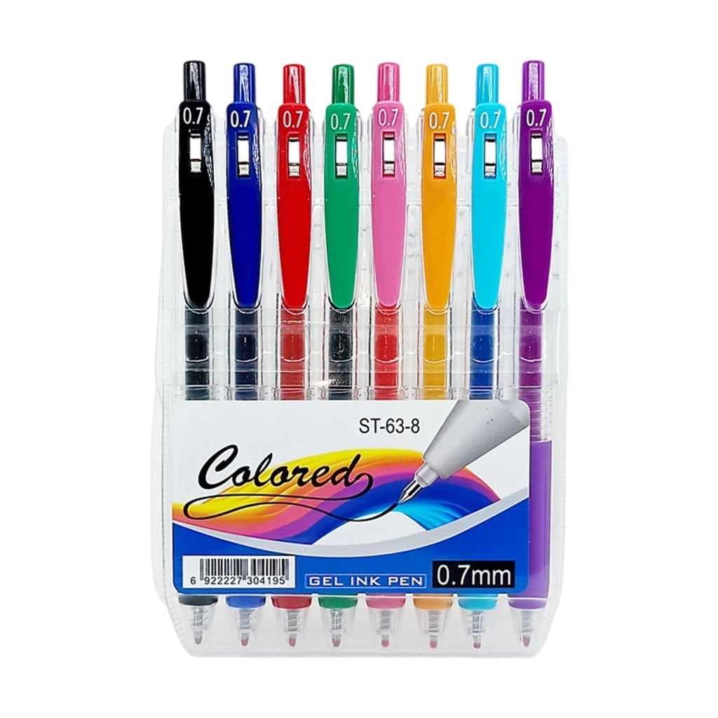 Colored Gel Pen 0.7MM Retractable Gel Inks Pen Colored Journaling Pen ...