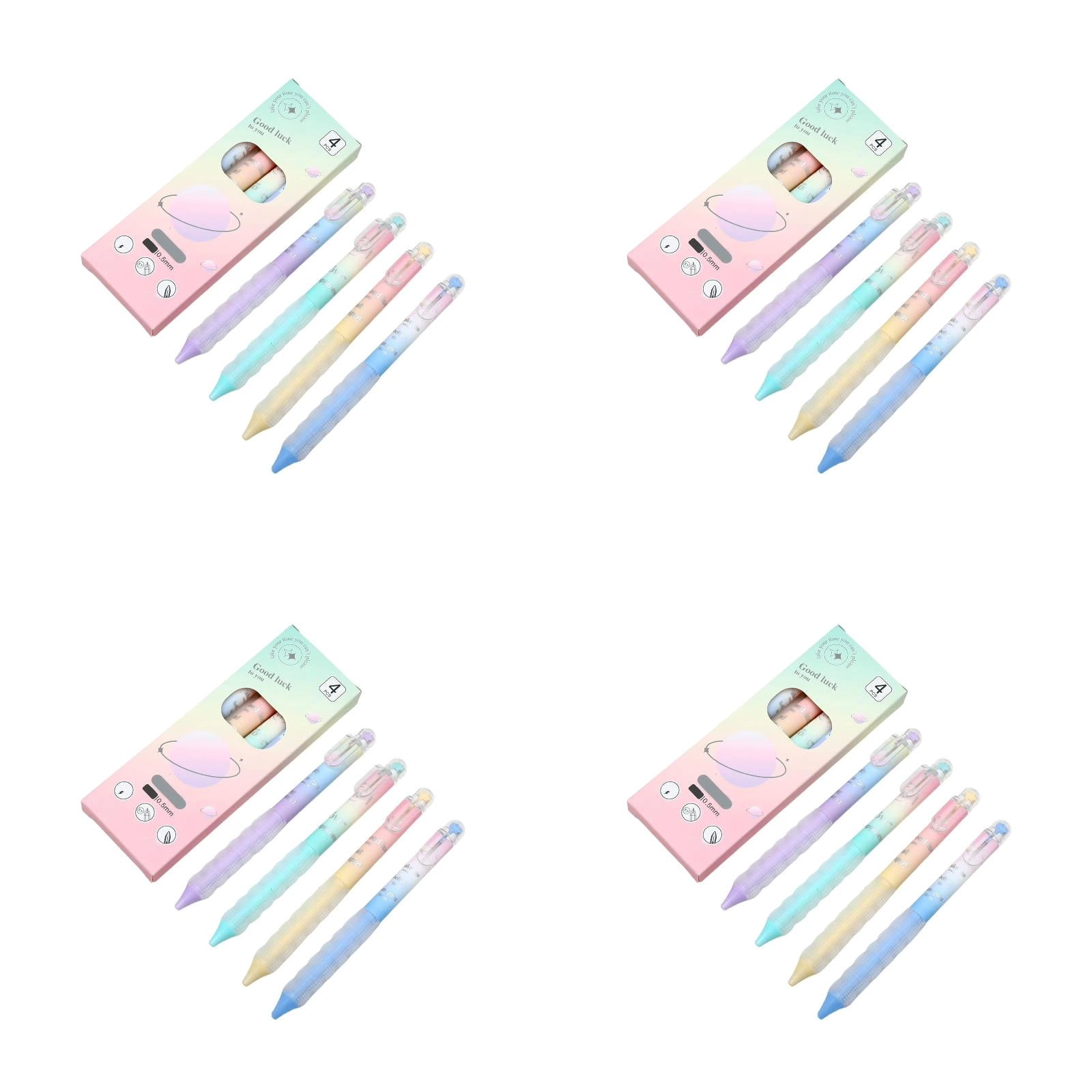 Colored Gel Pen Set, 0.5Mm Retractable 4 Smooth Writing, Gradient ...