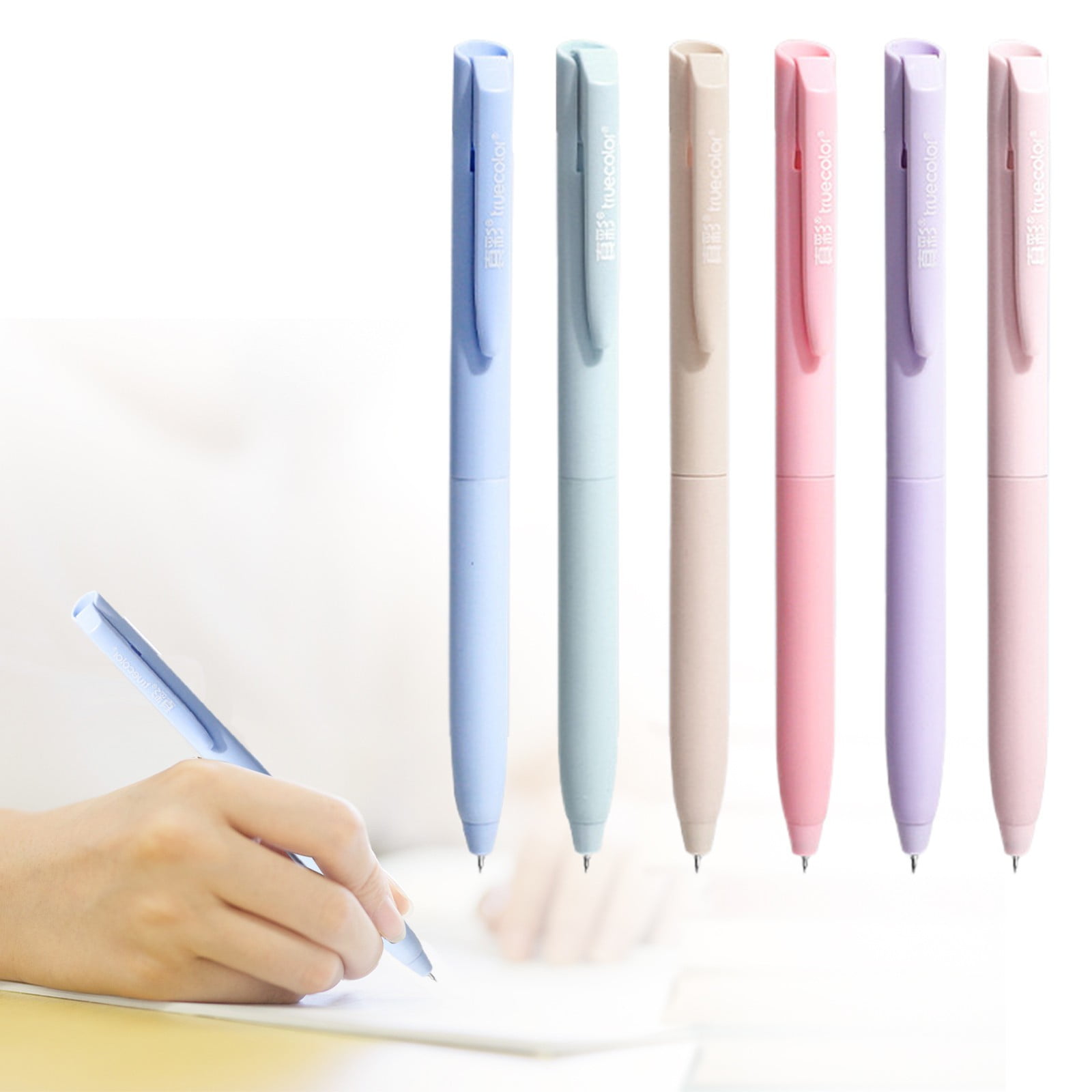 Colored Gel Pens For Note Taking 6PCS Gel Pens Colored Ink & No Smear ...