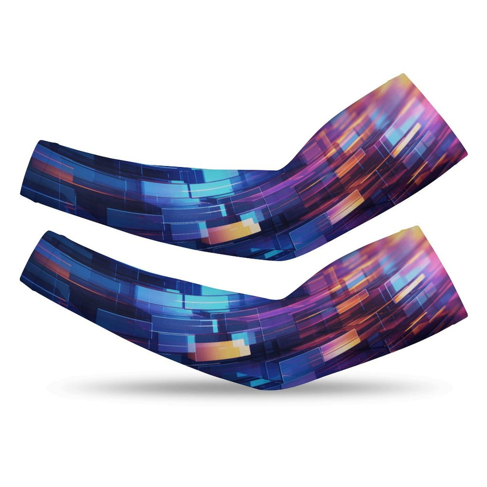 Colored Geometry Gardening Sleeves Farm Sun Protection Arm Cooling ...