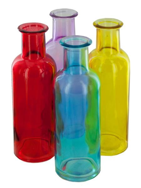 Colored Glass Cylinder Vase (Available in a pack of 24) - Walmart.com
