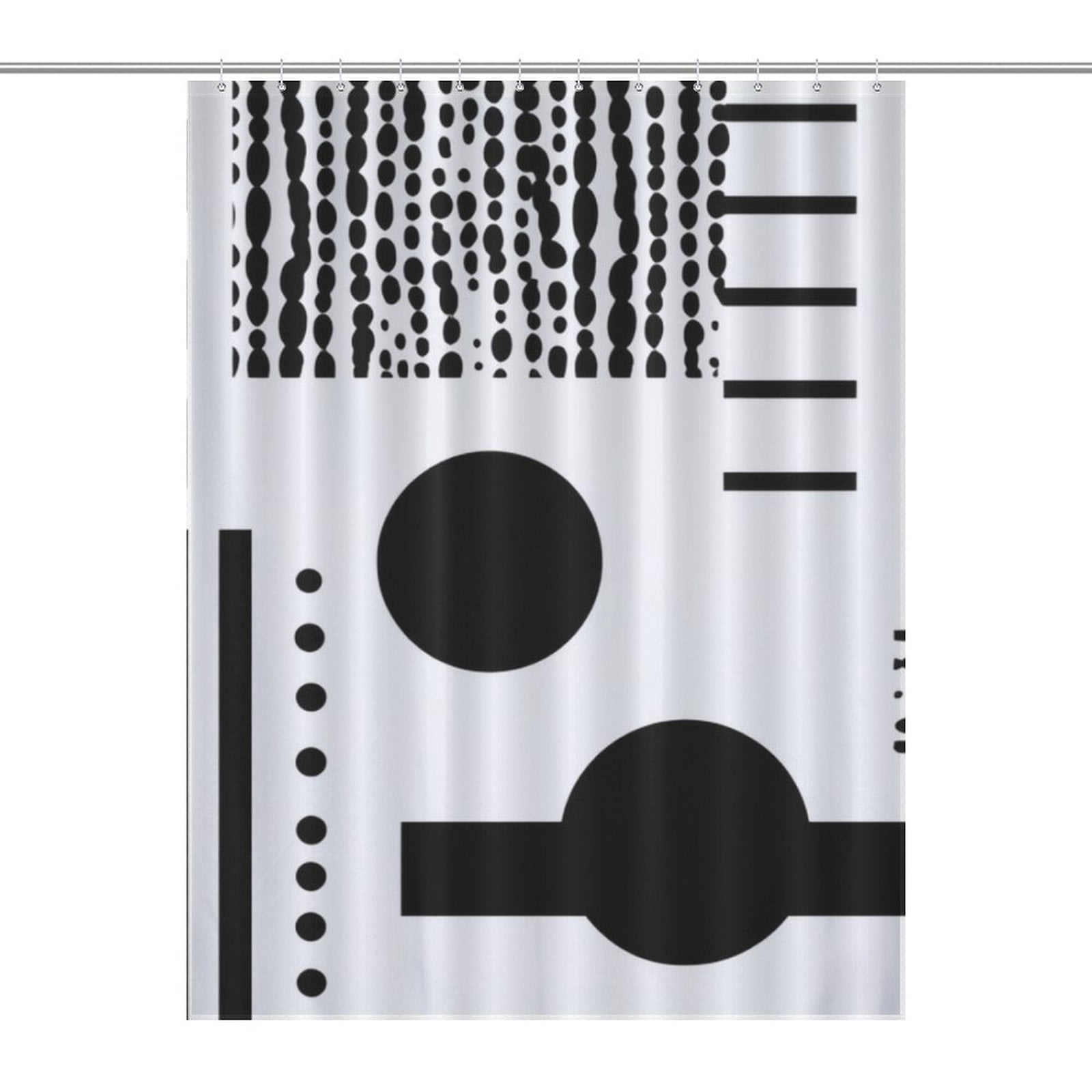 Colored Grid Geometry Cloth Fabric Bathroom Decor Set with Hooks ...