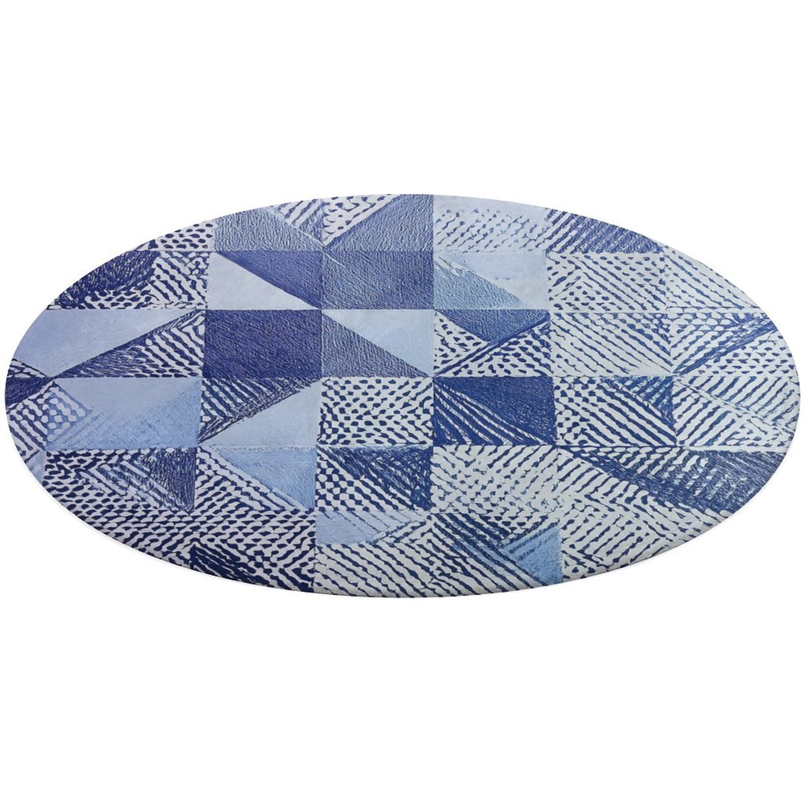 Colored Grid Geometry Round Carpet Living Room Carpet Modern And ...