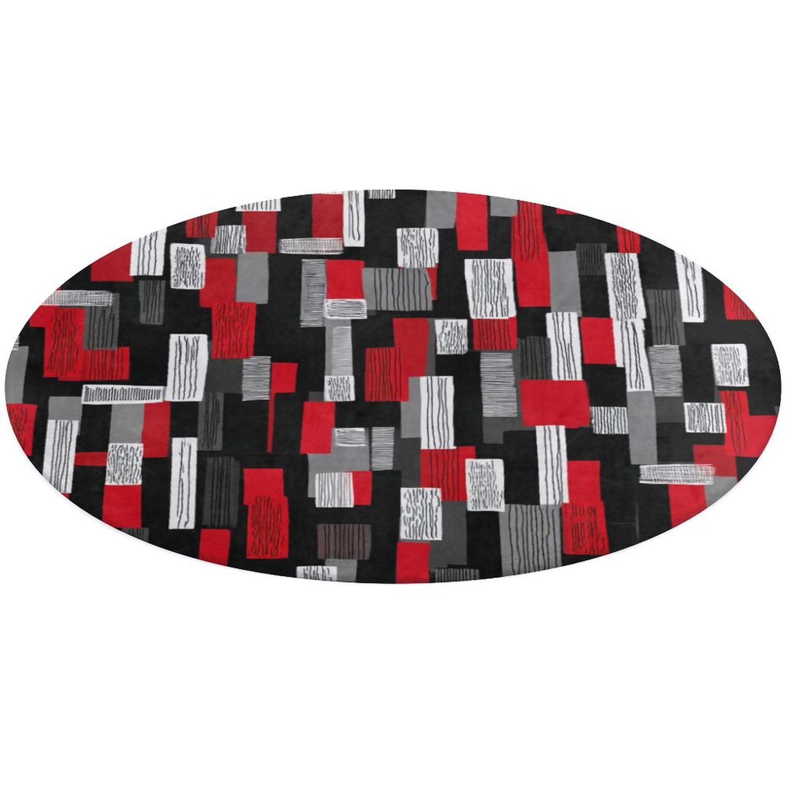 Colored Grid Geometry Round Carpet Living Room Carpet Modern And ...