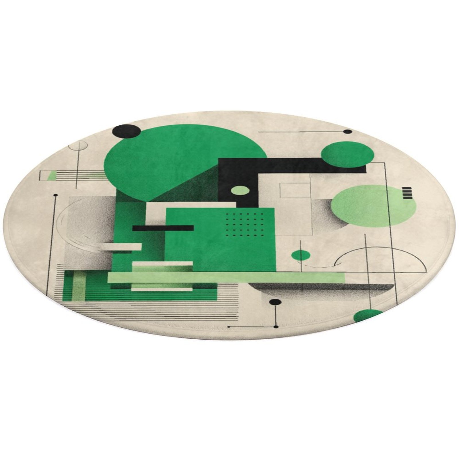 Colored Grid Geometry Round Carpet Living Room Carpet Modern And ...
