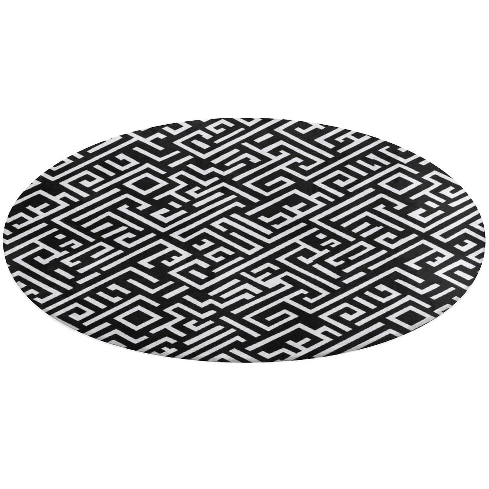 Colored Grid Geometry Round Carpet Living Room Carpet Modern And ...