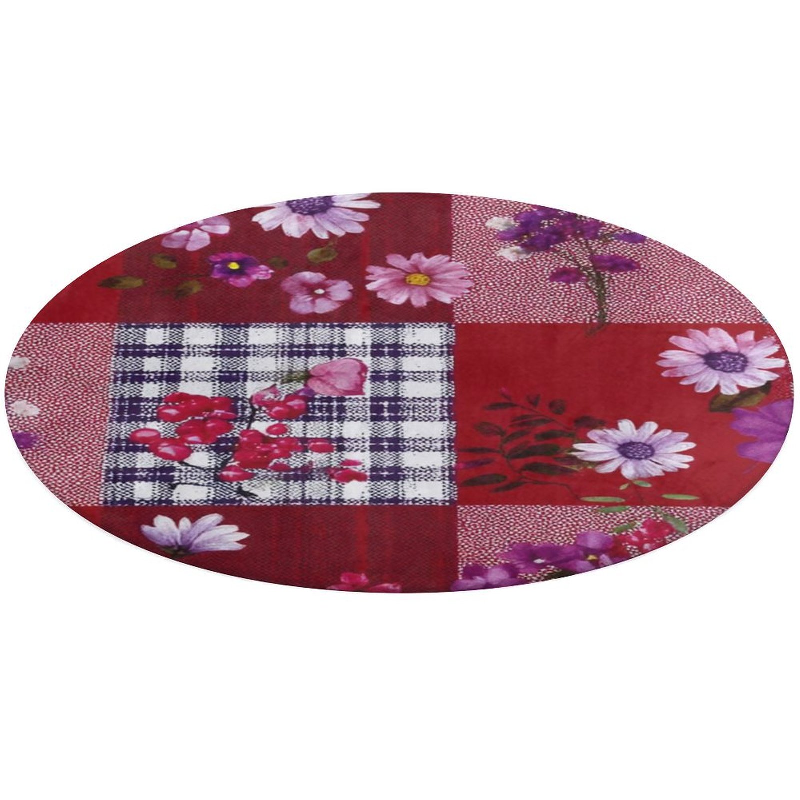 Colored Grid Geometry Round Carpet Living Room Carpet Modern And ...