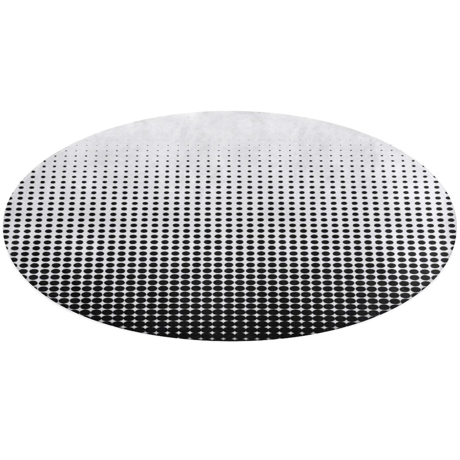 Colored Grid Geometry Rugs Trea Rugs Not-Slip Round Rugs Area Carpets ...