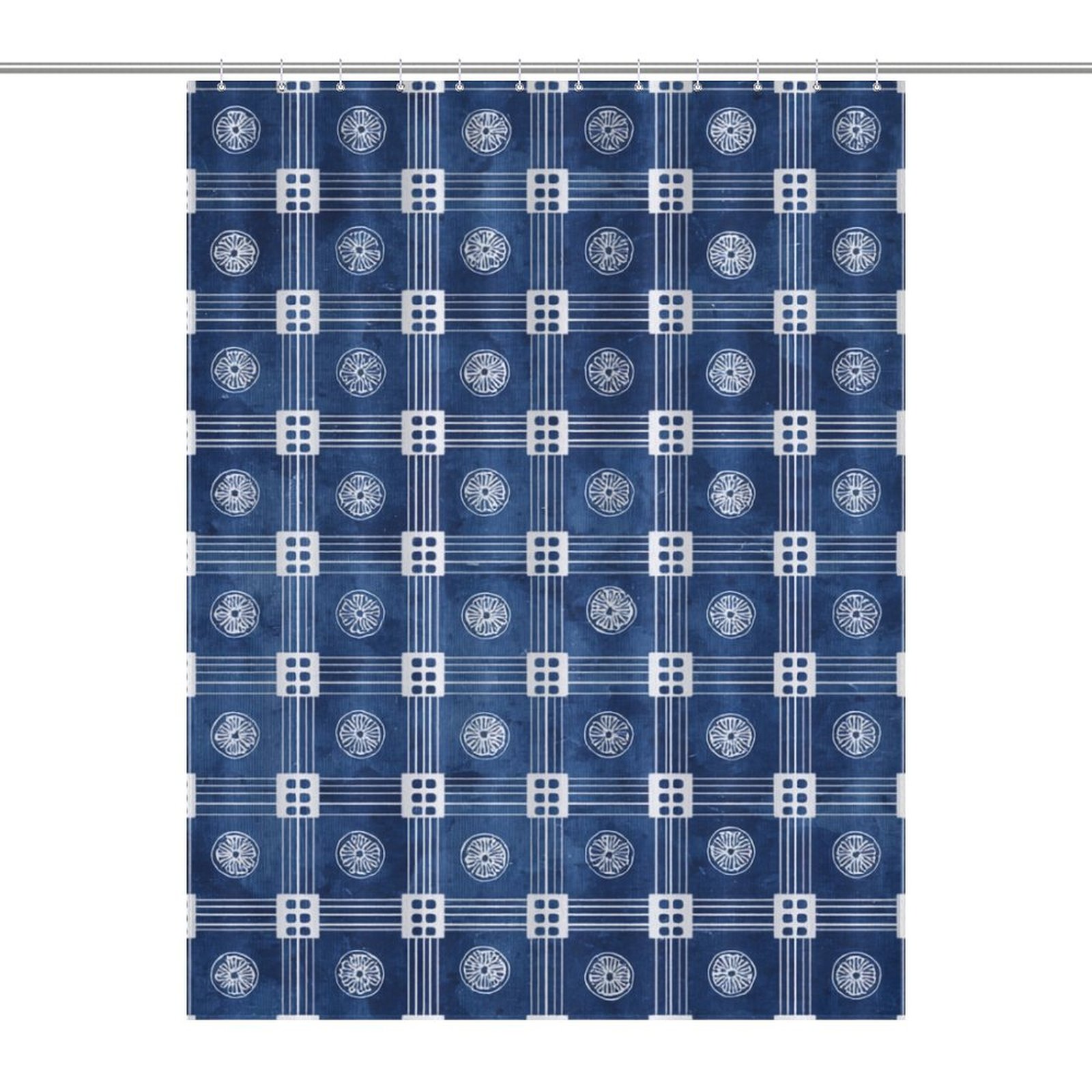 Colored Grid Geometry Shower Curtain for Bathroom Bath Curtain ...
