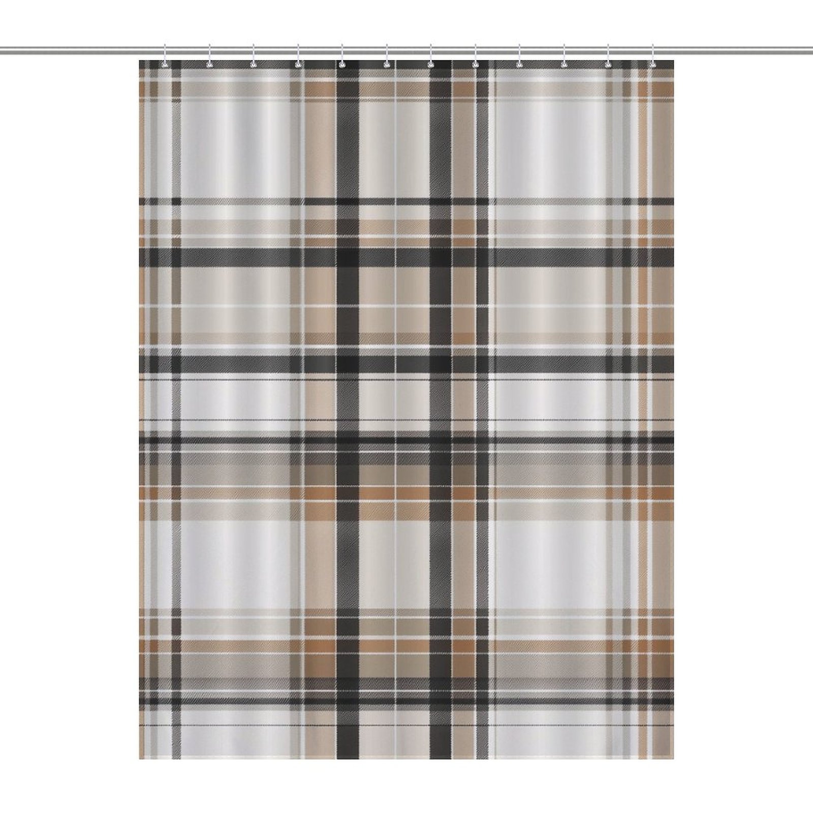 Colored Grid Geometry Shower Curtain for Bathroom Bath Curtain ...