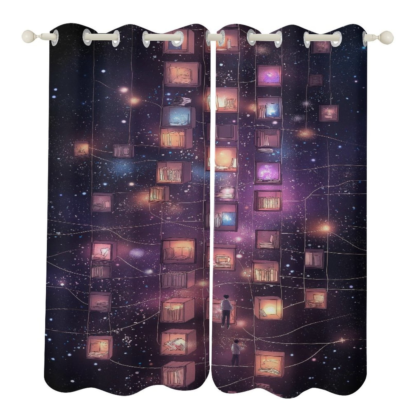 Colored Grid Geometry Suitable for Living Rooms with Perforated ...