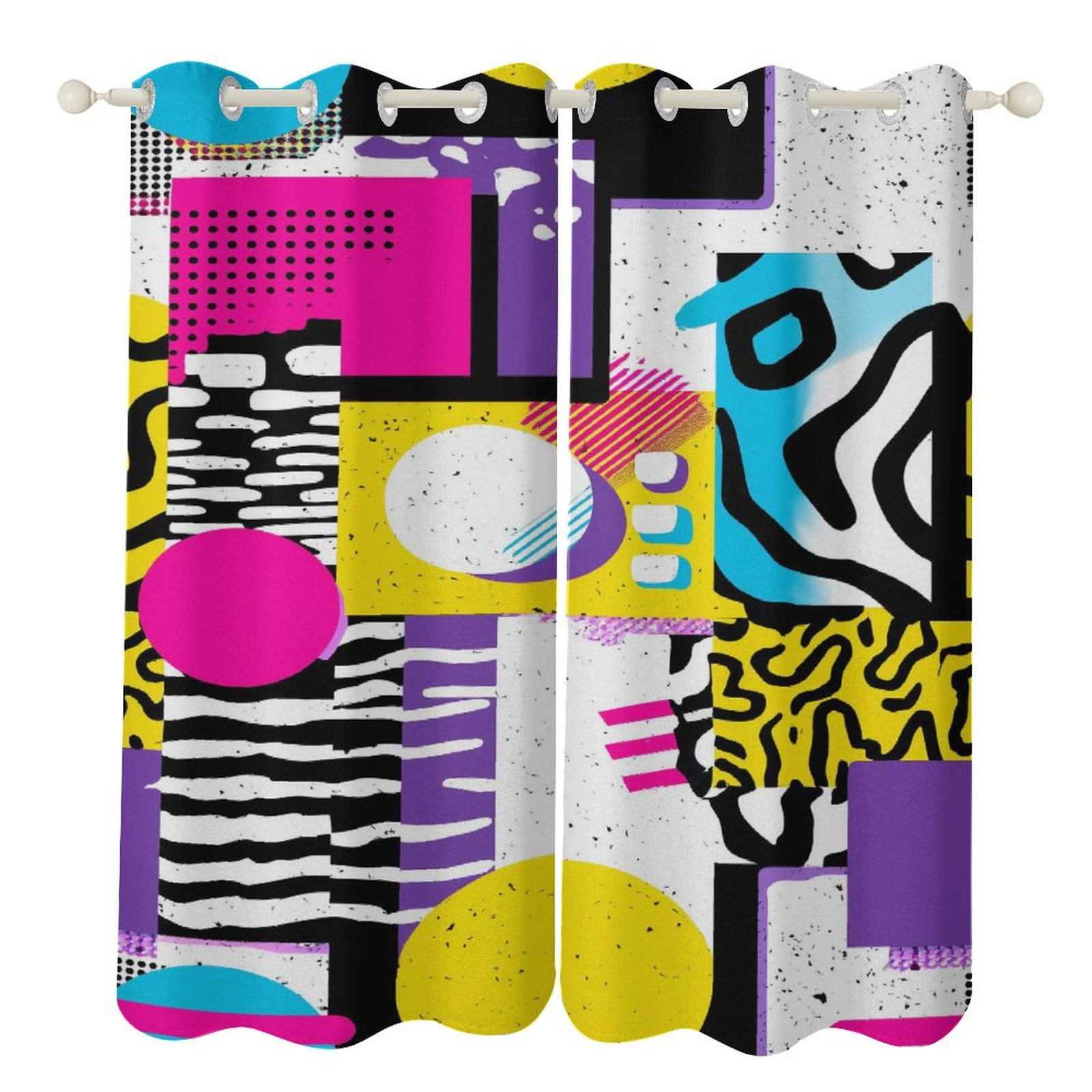 Colored Grid Geometry Suitable for Living Rooms with Perforated ...