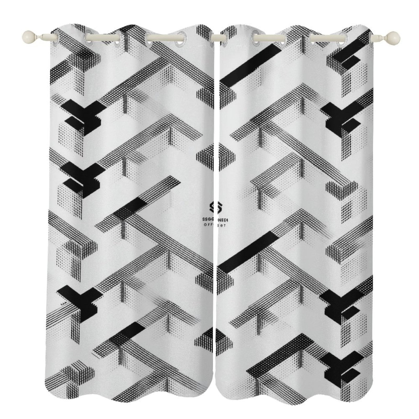 Colored Grid Geometry Suitable for Living Rooms with Perforated ...