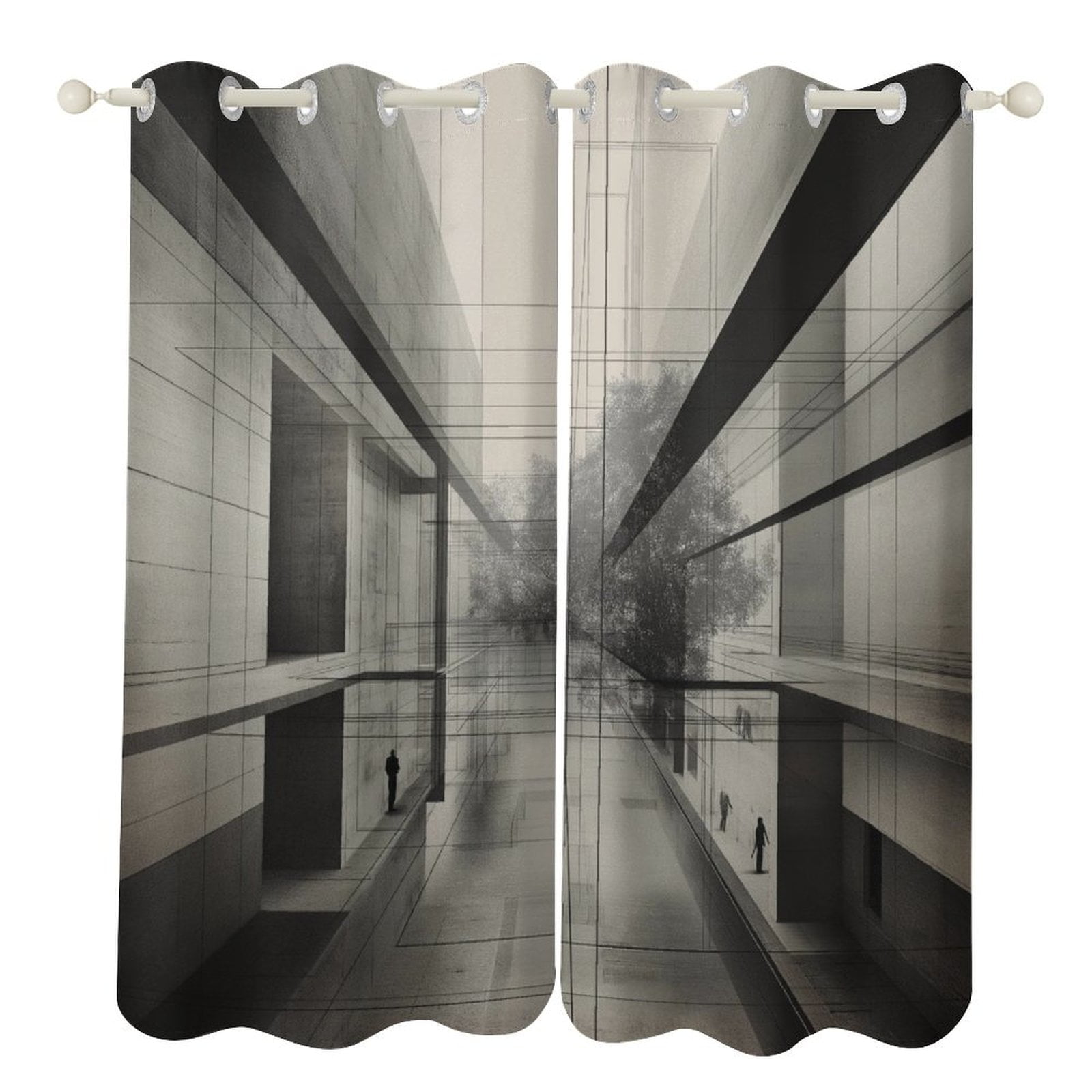 Colored Grid Geometry Suitable for Living Rooms with Perforated ...