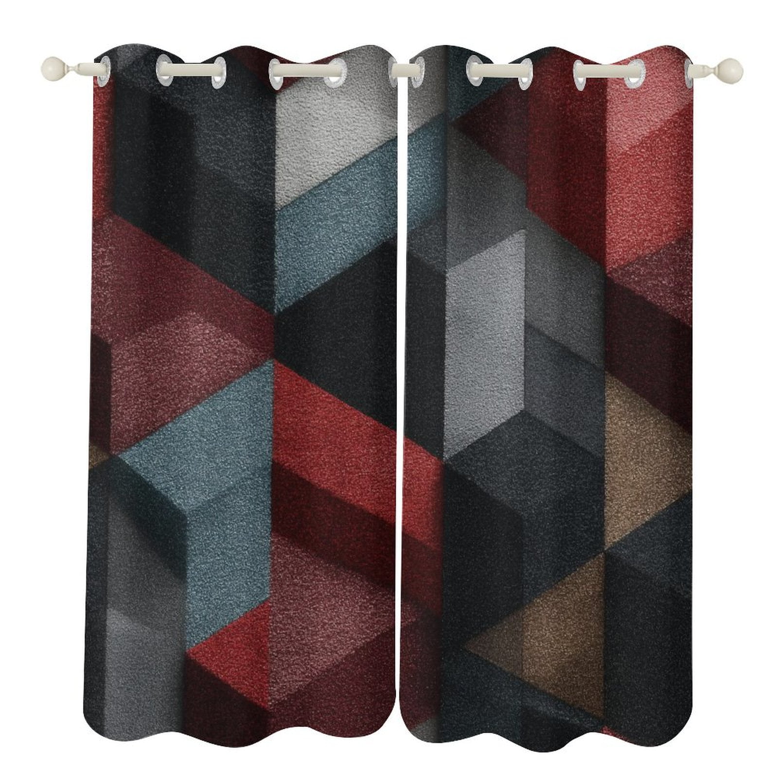 Colored Grid Geometry Suitable for Living Rooms with Perforated ...