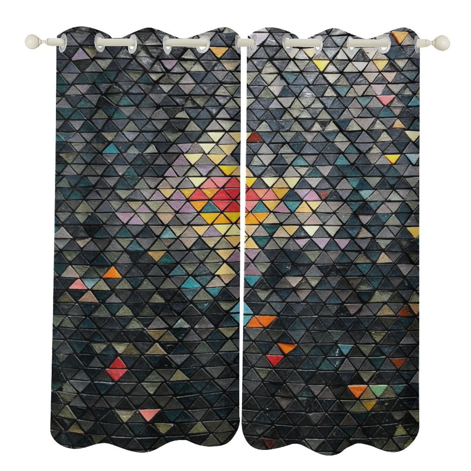 Colored Grid Geometry Suitable for Living Rooms with Perforated ...