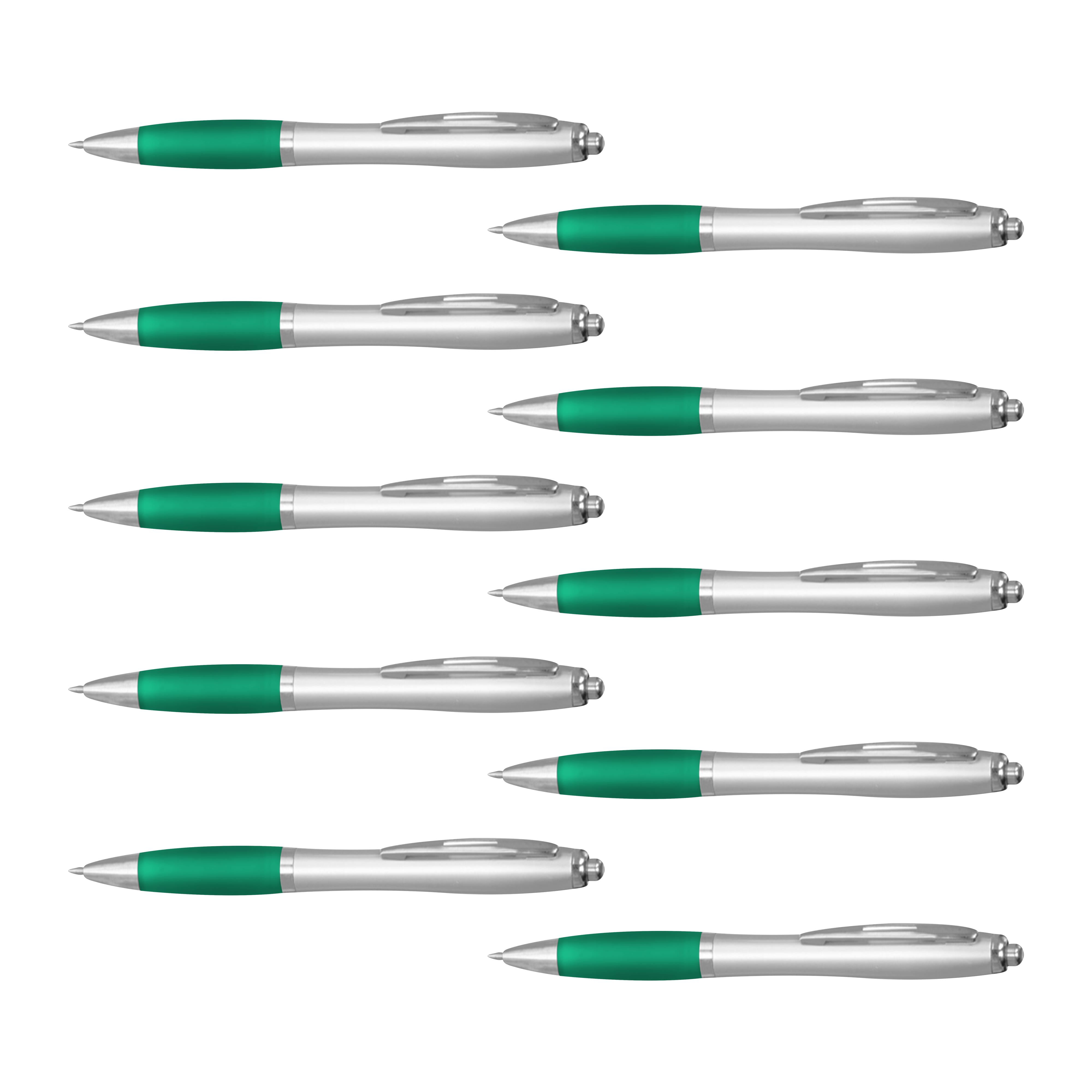Colored Grip Gel Pens - 10 pack - Green - Walmart.com