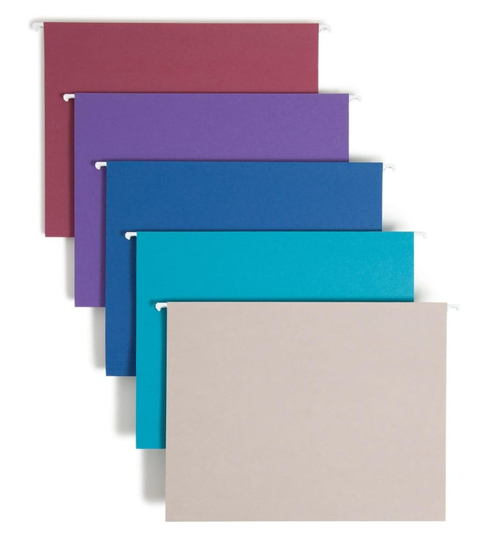 Colored Hanging File Folder with Tab, 1/5-Cut Adjustable Tab, Letter ...