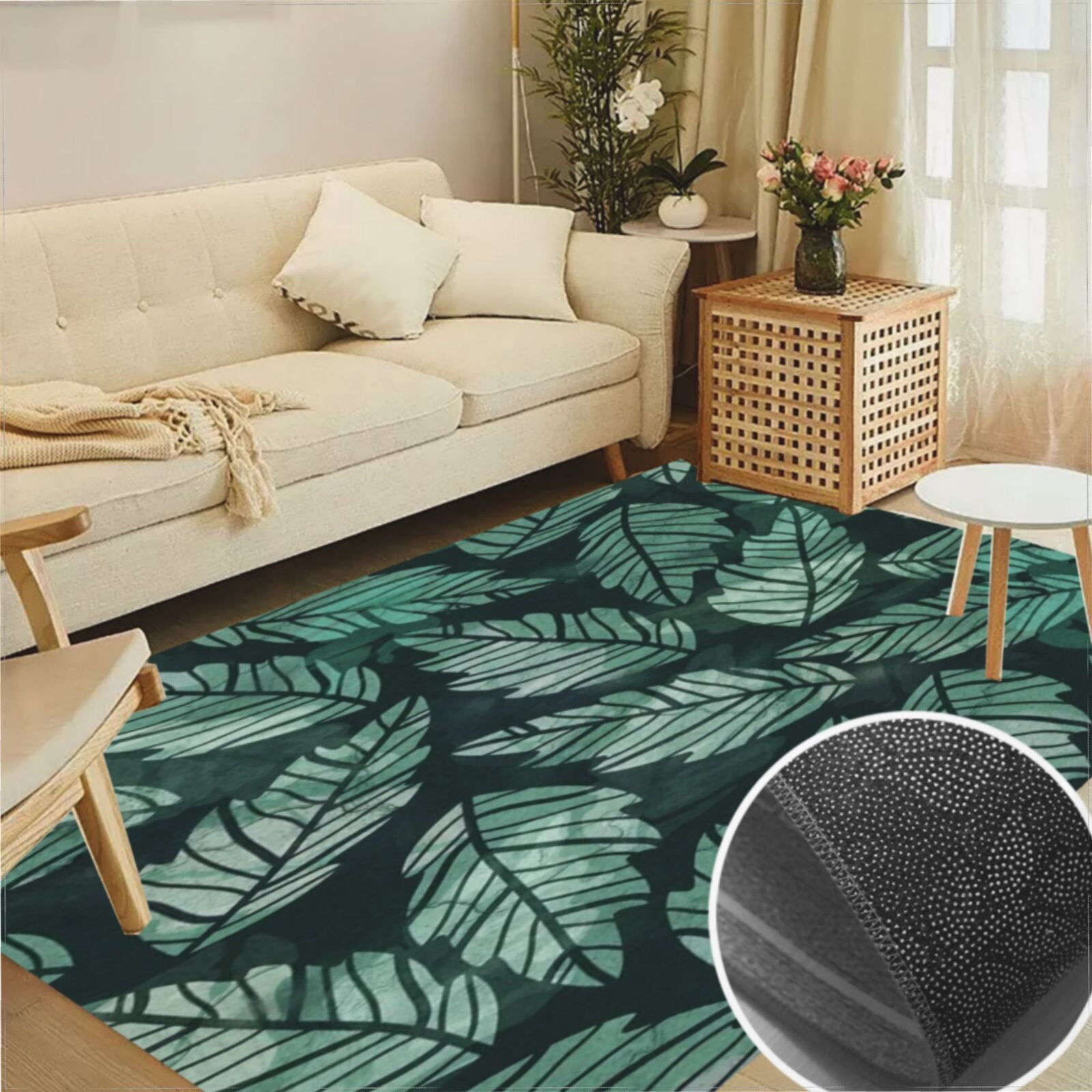 Colored Leaves Adult Home Decor Bedroom Living Room Crystal Velvet ...
