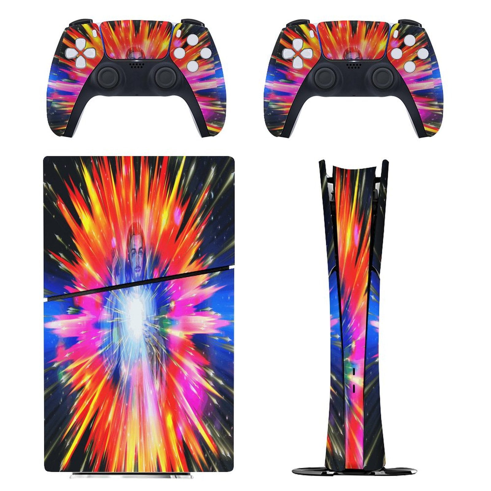 Colored Light, Jesus PS5/PS5 Slim Digital Disc Skin Sticker For Console ...