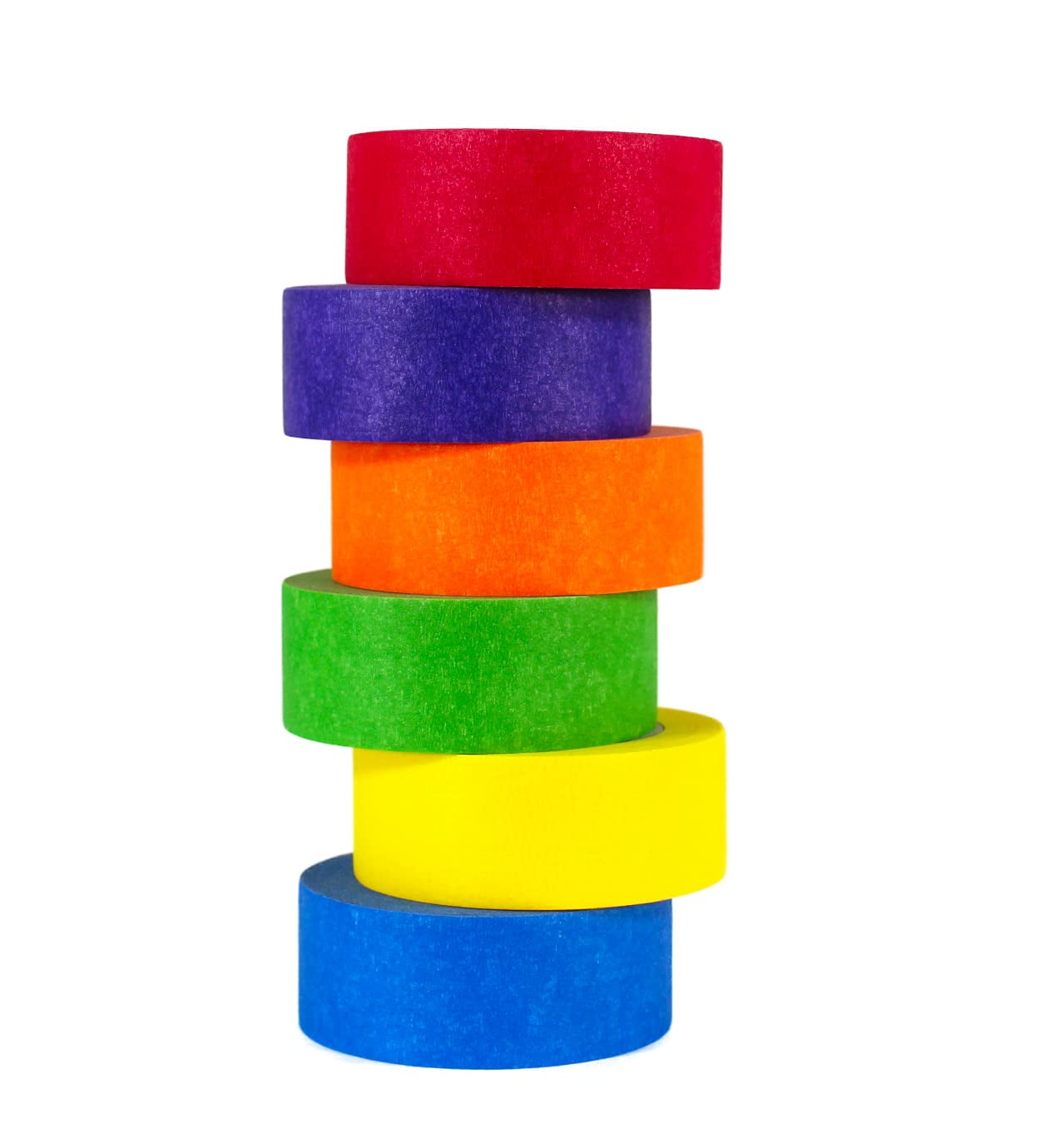 Colored Masking Tape 6 Roll Pack | 1 inch x 13 Yards Per Roll Maker ...