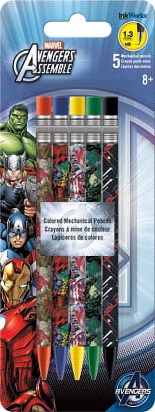 Colored Mechanical Pencils - Marvel Avengers Assembles - 5Pcs New Gifts ...