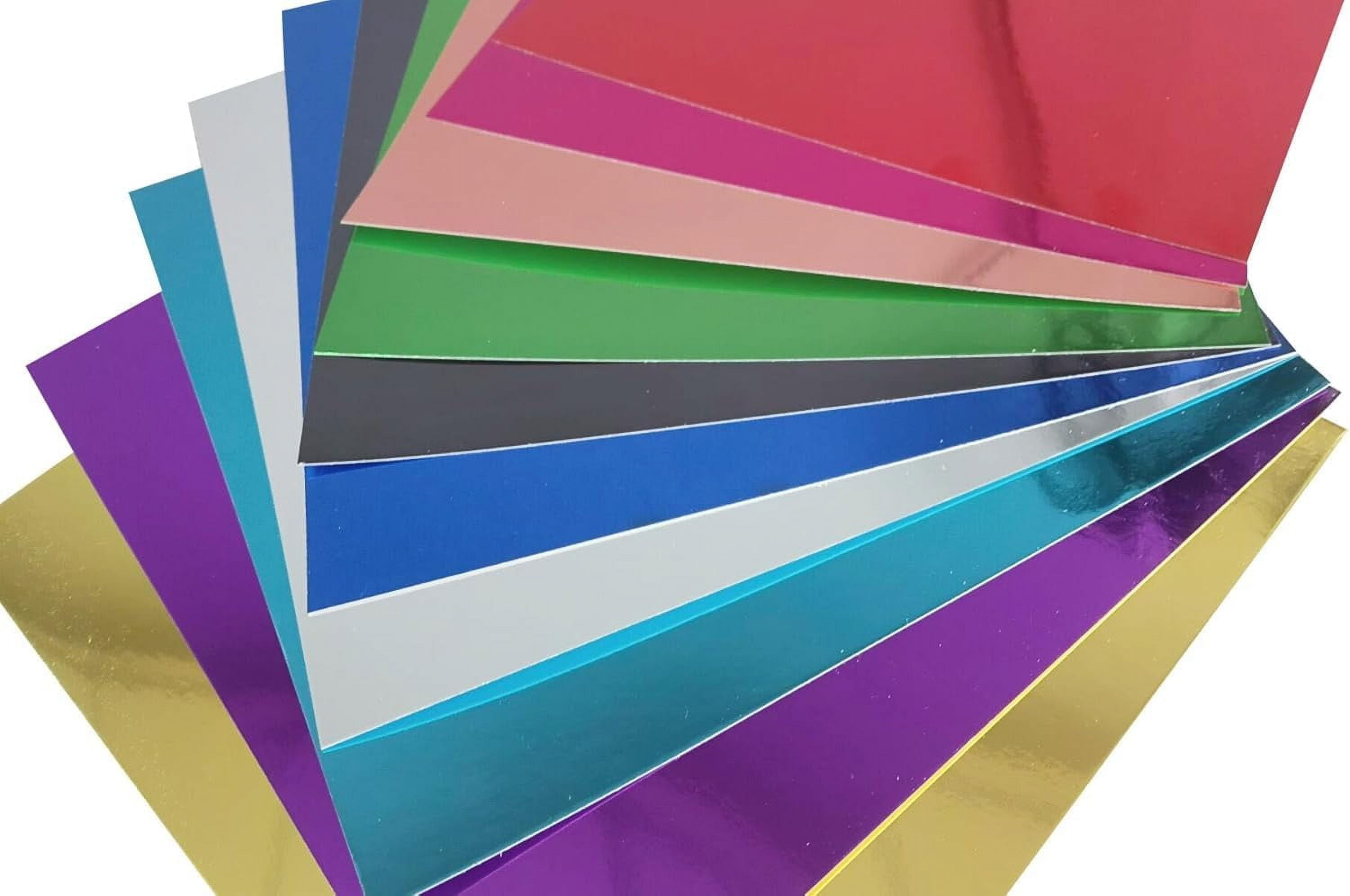 Colored Metallic Cardstock Paper, MMF7 30pcs of 12”x12” (250 GSM ...
