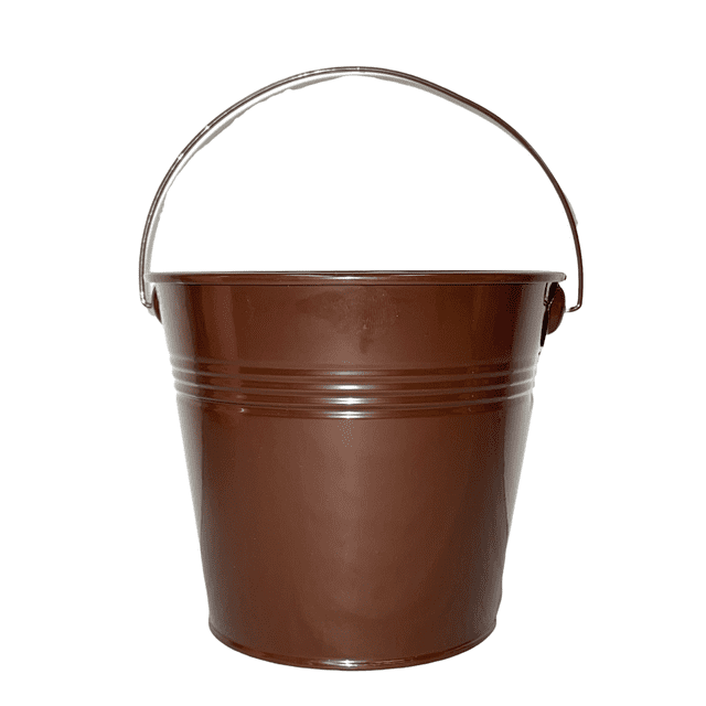 Colored Mini Metal Buckets - 3-Pack Colorful Tin Pails with Handles ...