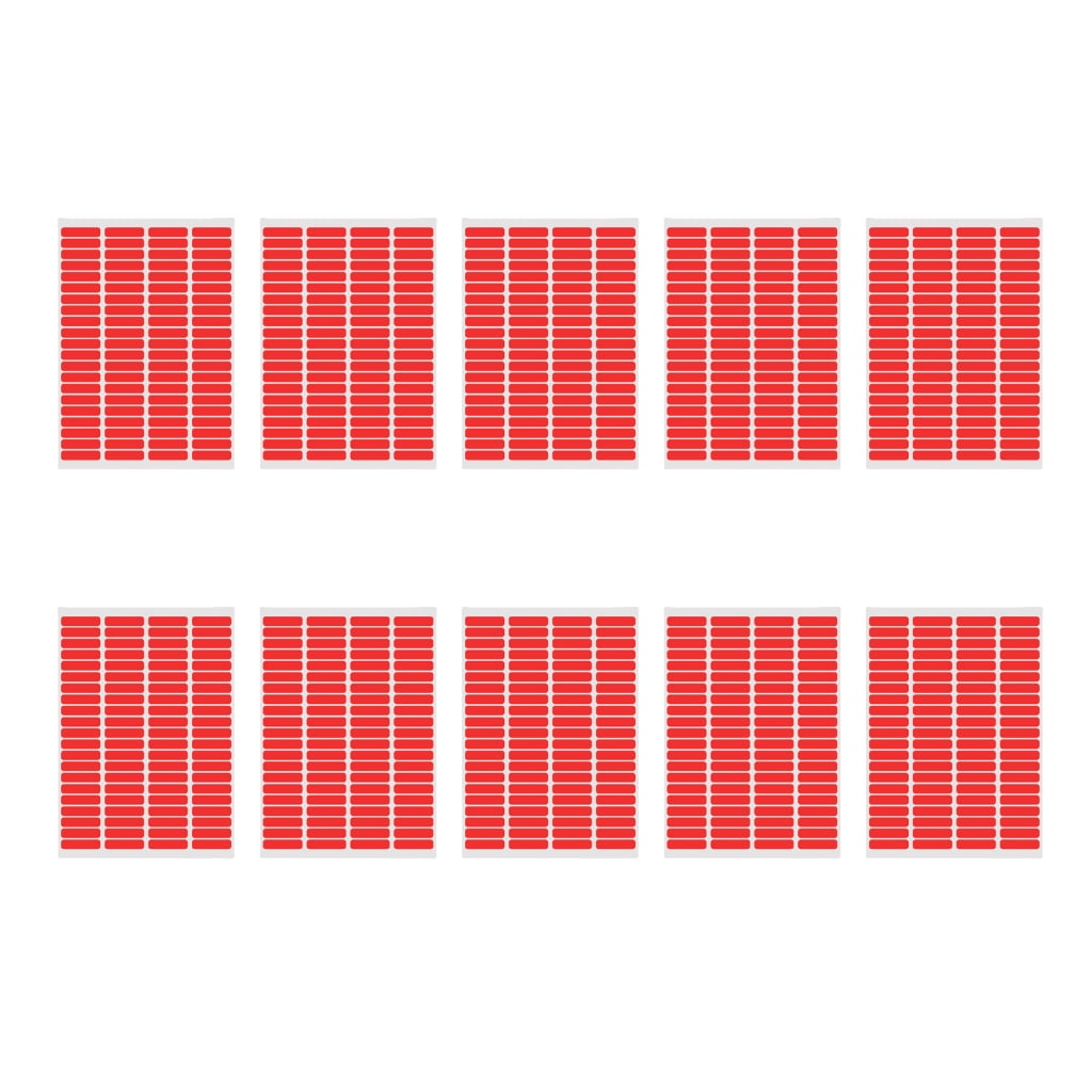 Colored Name Label Sticker Writable Adhesive Label Identification ...