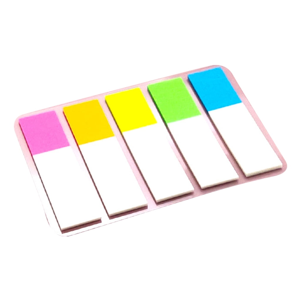 Colored PET Label 1000Sheets Repositionable Writable Adhesive PET Notes ...