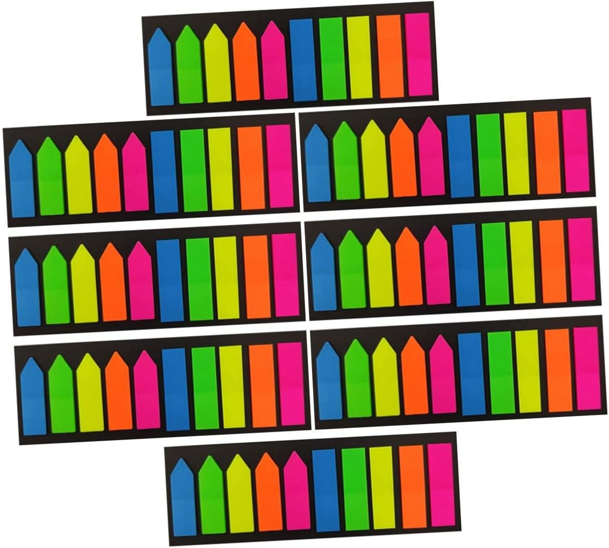 Colored Page Markers 8 Sets Fluorescent Sticky Notes Sticky Divider ...