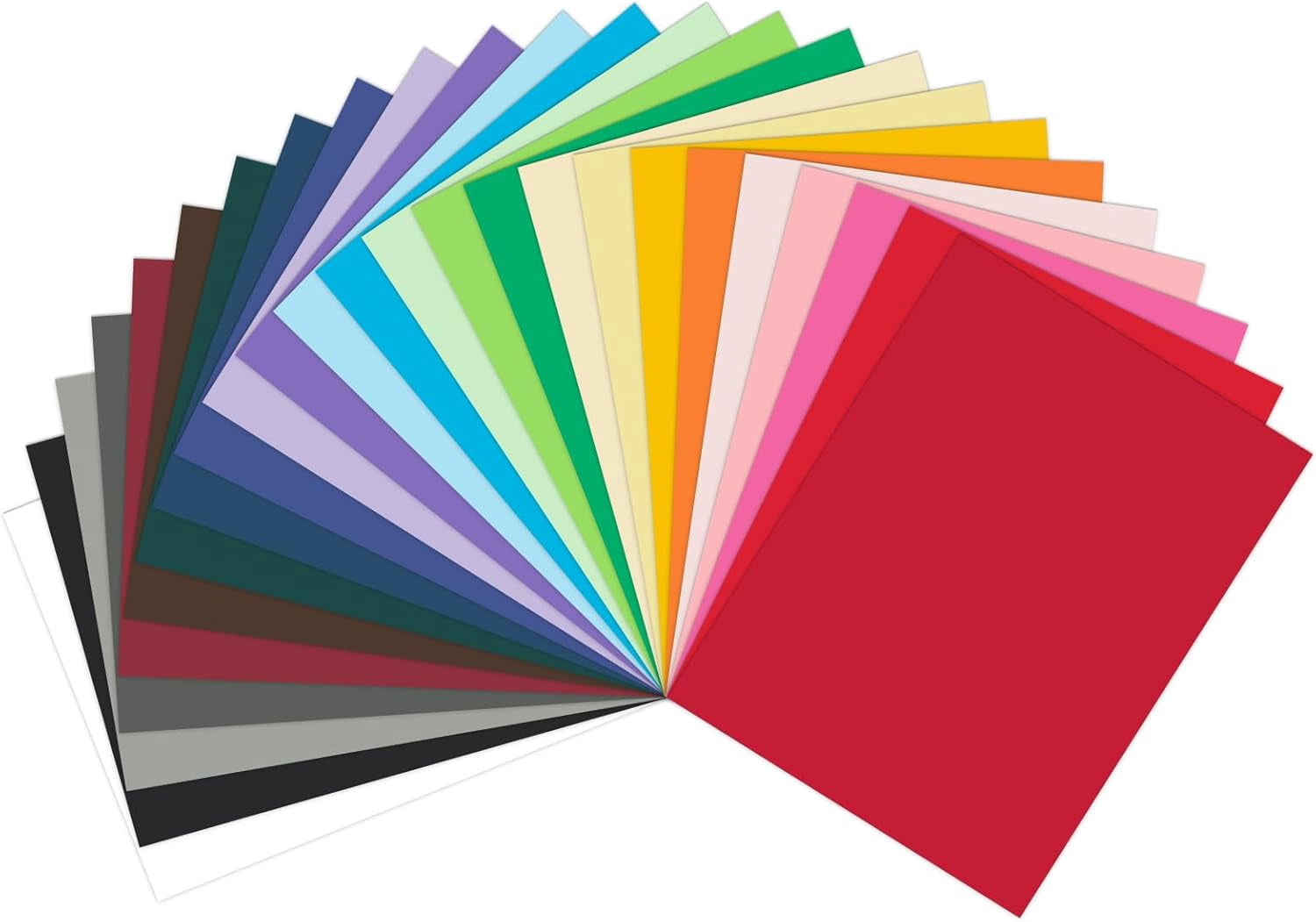 Colored Paper 8.5 x 11 Assorted, Colored Cardstock 25 Colors 65lb ...