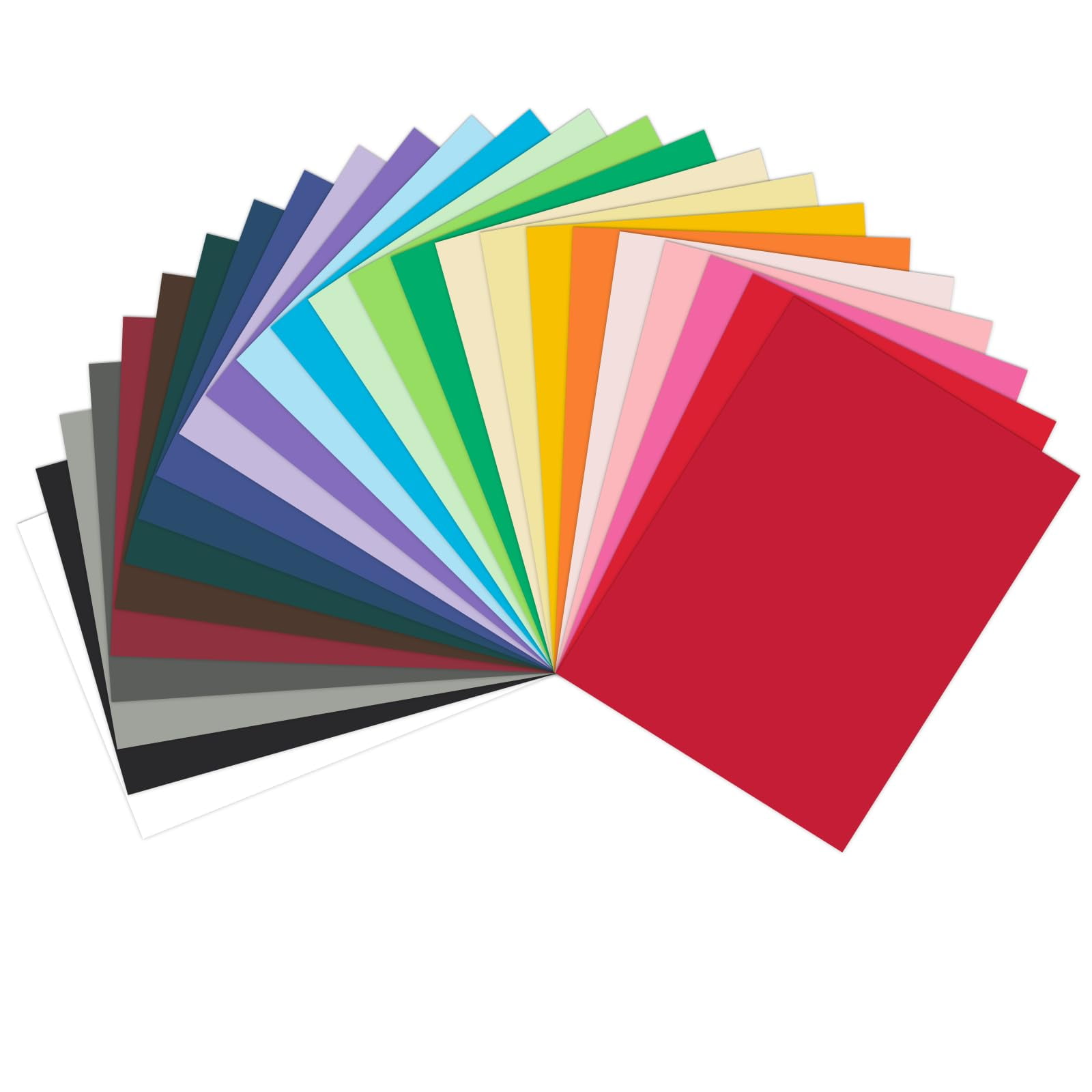 Colored Paper 8.5 x YPF5 11 Assorted, Goefun Colored Cardstock 25 ...