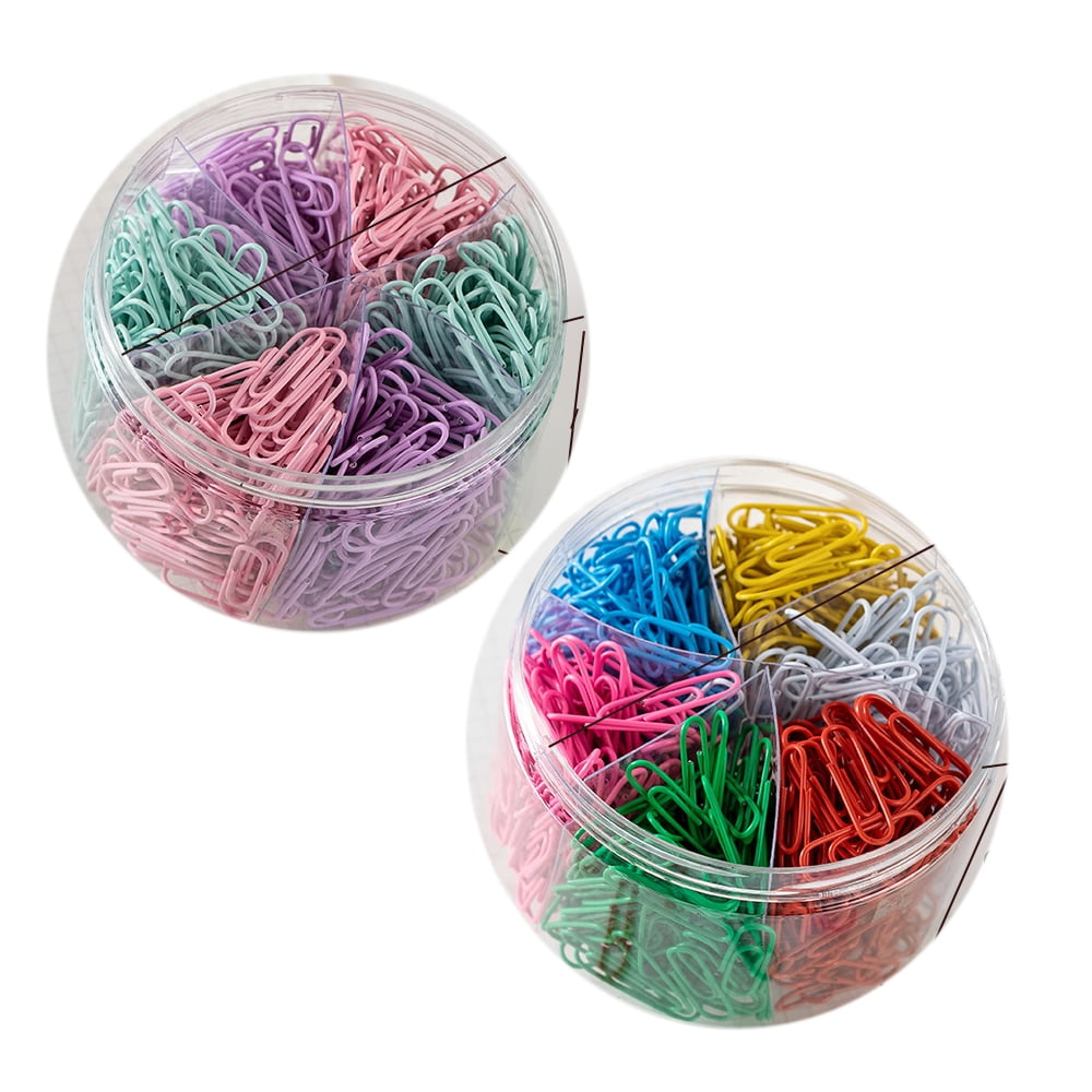 Colored Paper Clips, 1.1" Medium Paper Clip（28mm, 1200pcs Paperclips ...