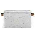 Colored Paper Scraps Foldable Storage Basket,Canvas Fabric Foldable ...