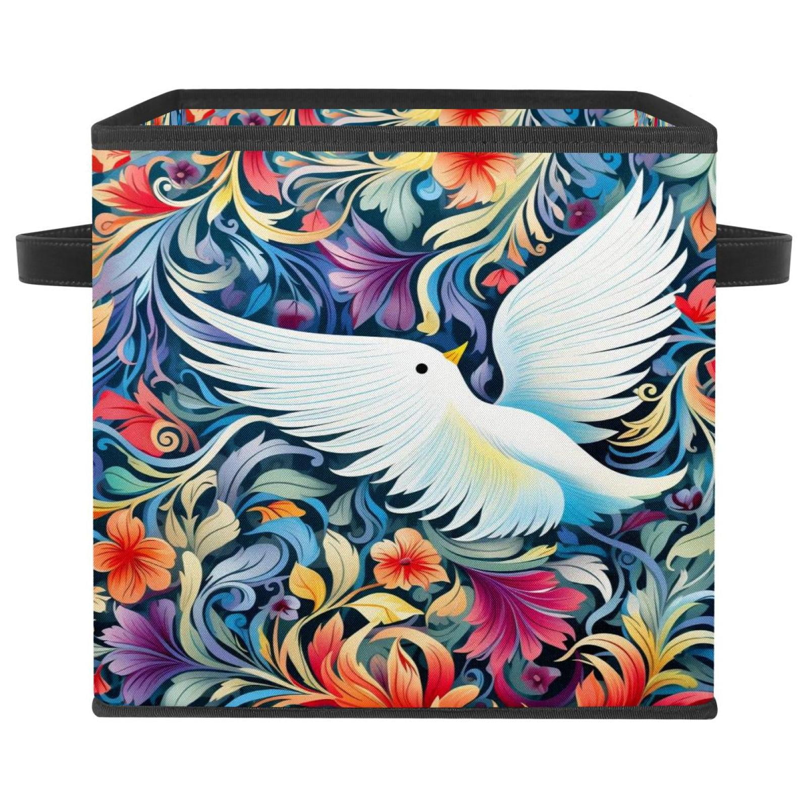 Colored Peace Dove Storage Bins, Extra Large Closet Storage Cube for ...
