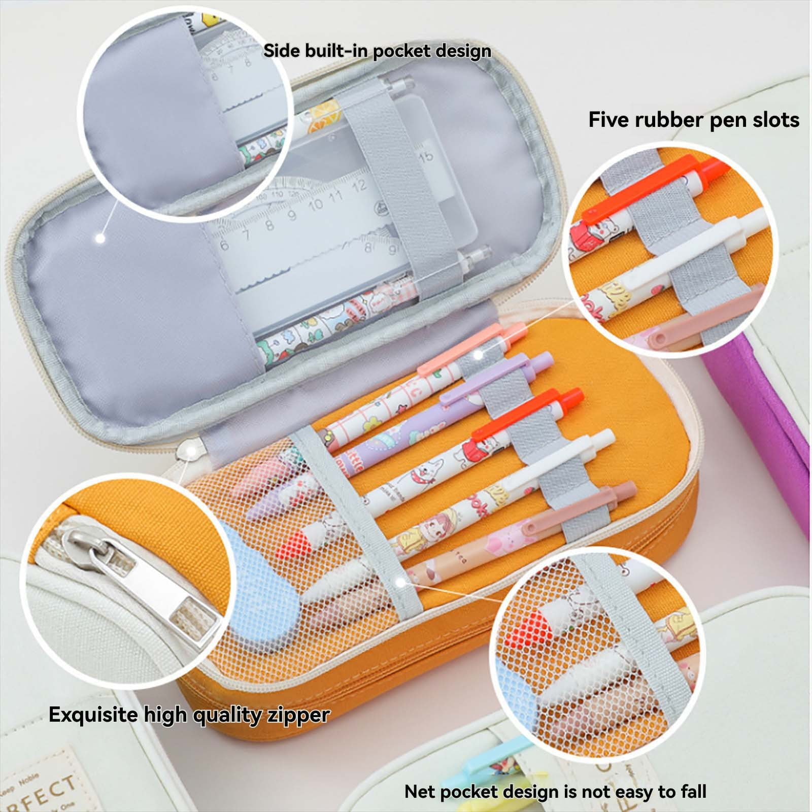 " Colored Pencil Case Four Delightful Colors Available Chic And ...