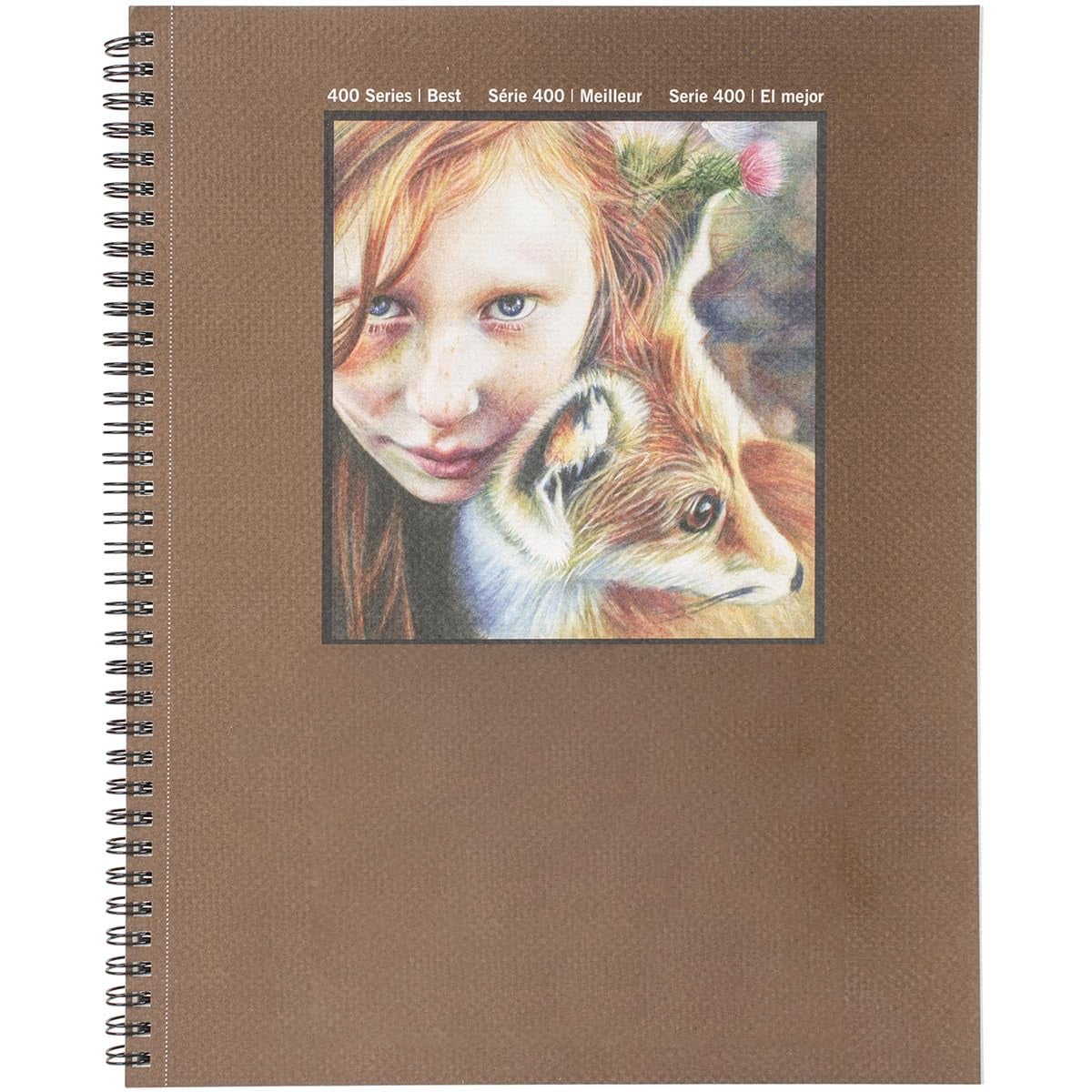 Colored Pencil Paper Pad, 9x12 Inch Spiral Sketchbook, 30 Sheets White ...