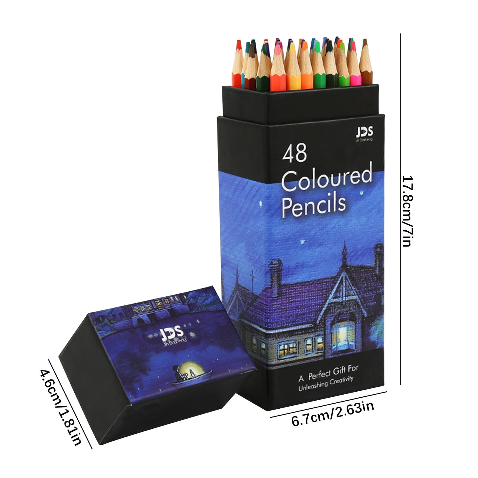 Ruhiku GW 72 Color Lead Set 48 Color Oil Color Pencil Painting Set Art ...