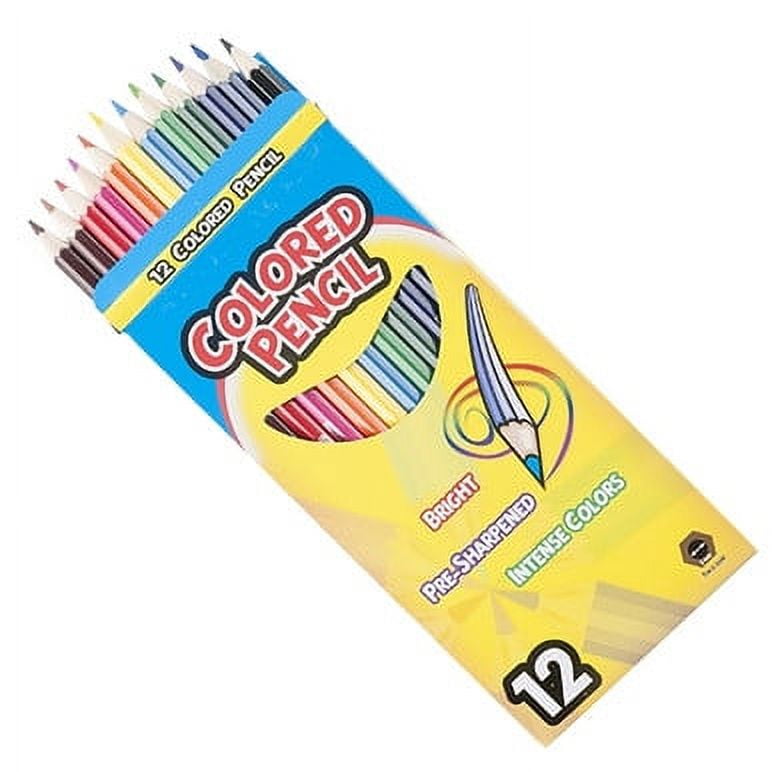 Colored Pencils - 12 pencils per box - 1 per pack - Walmart.com