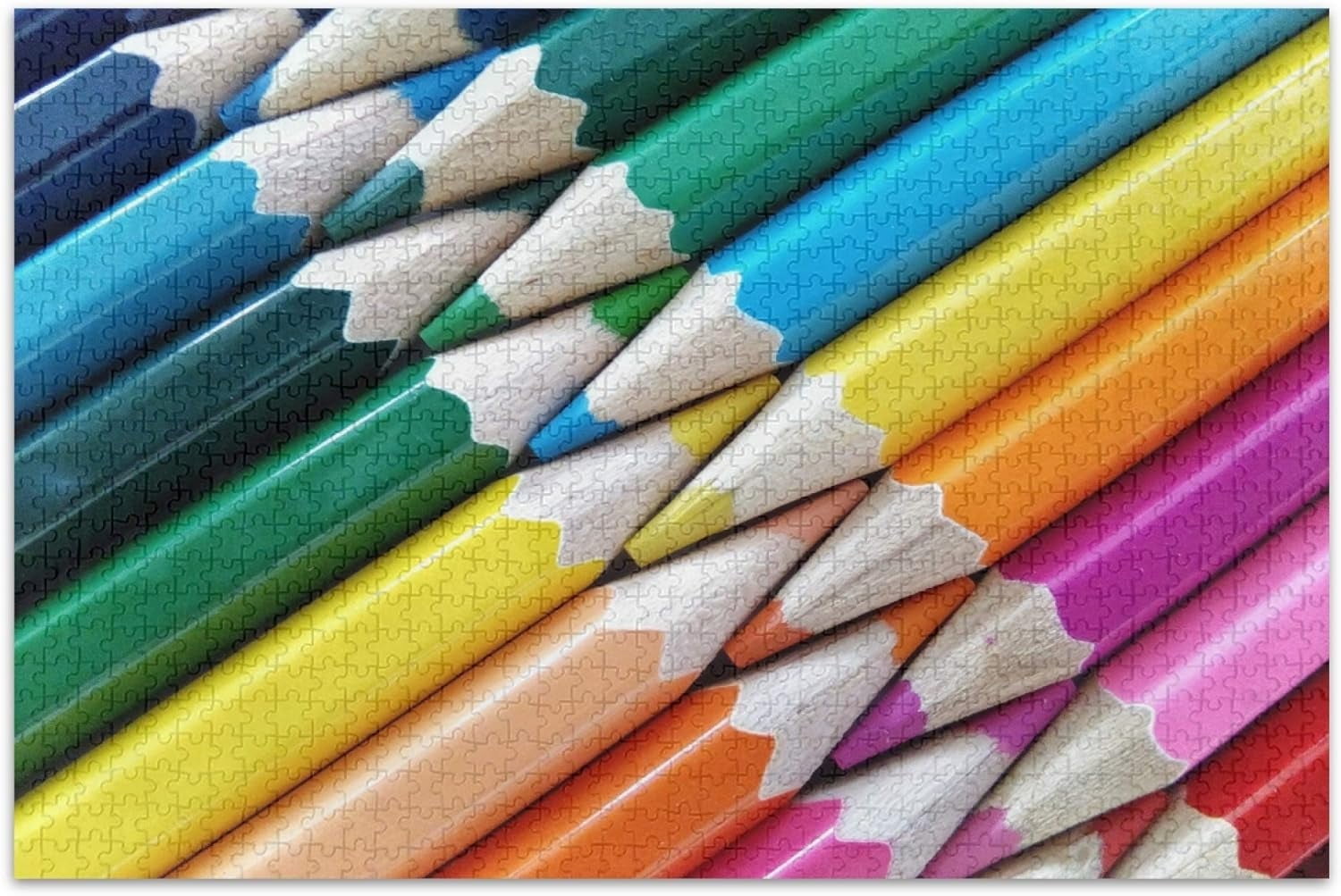 Colored Pencils Jigsaw Puzzle 500 Pieces, Intellectual Entertainment ...
