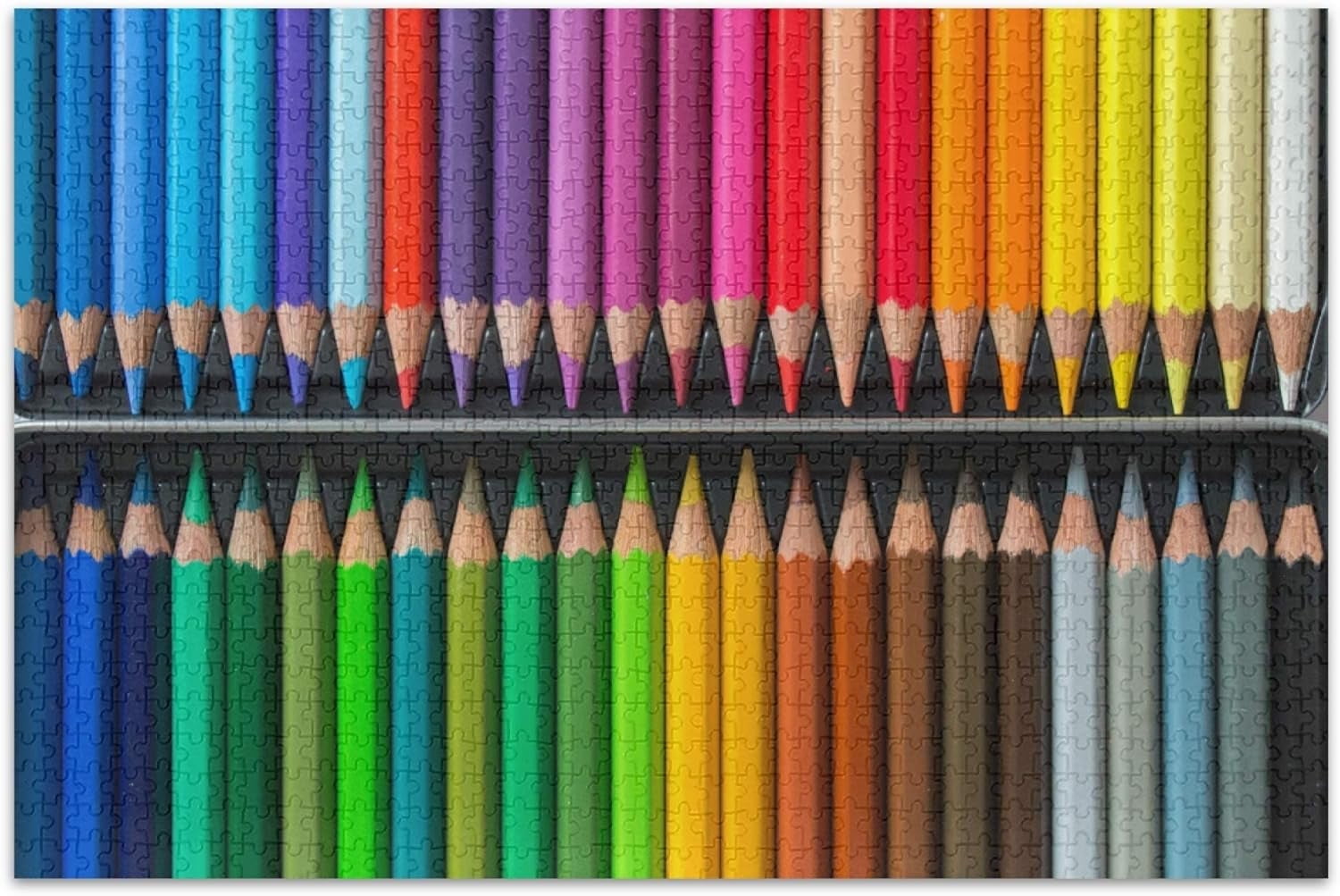 Colored Pencils Jigsaw Puzzle 500 Pieces Wooden Jigsaw Puzzles, Puzzle ...