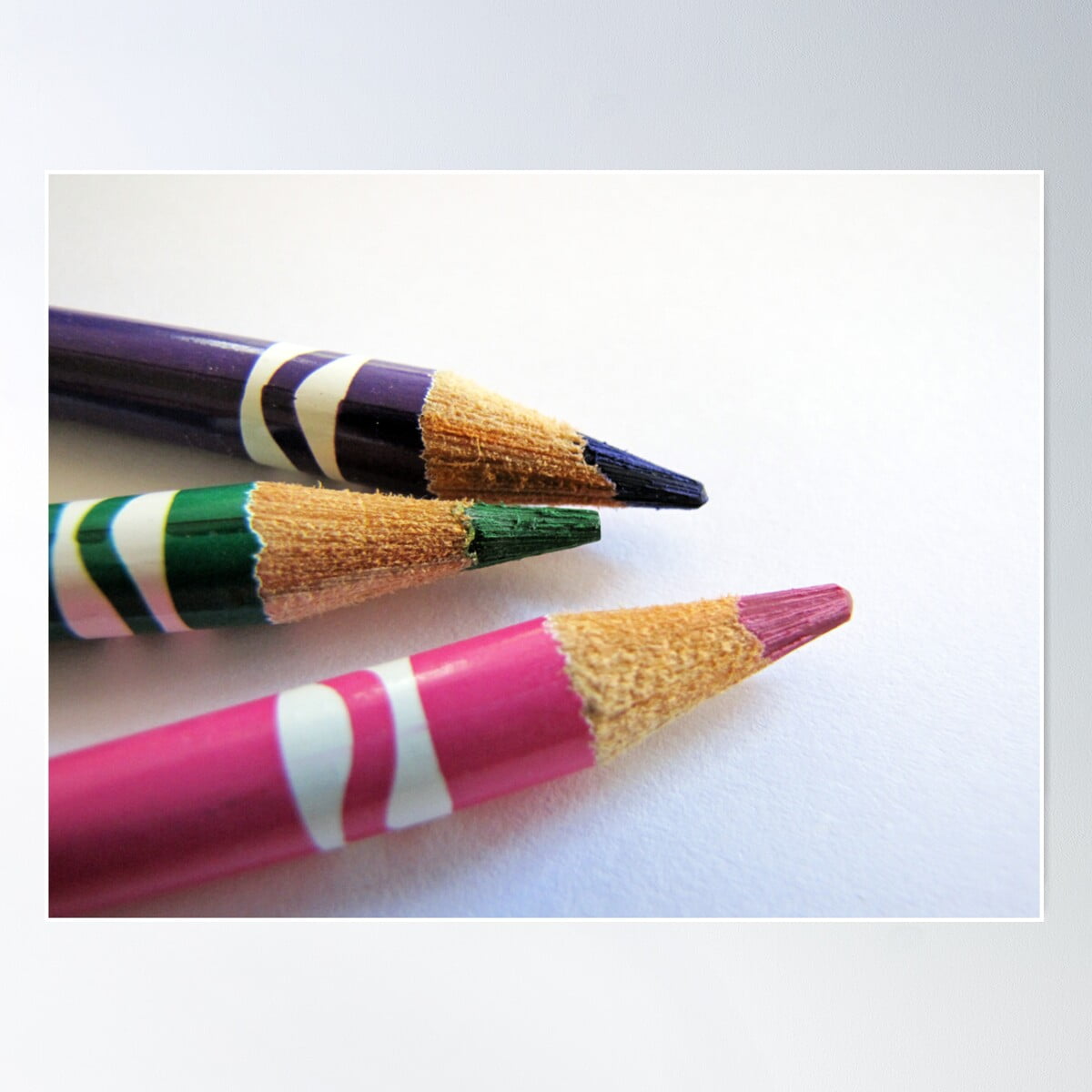 Colored Pencils Poster Wall Art, Modern Wall Decor For Living Room ...