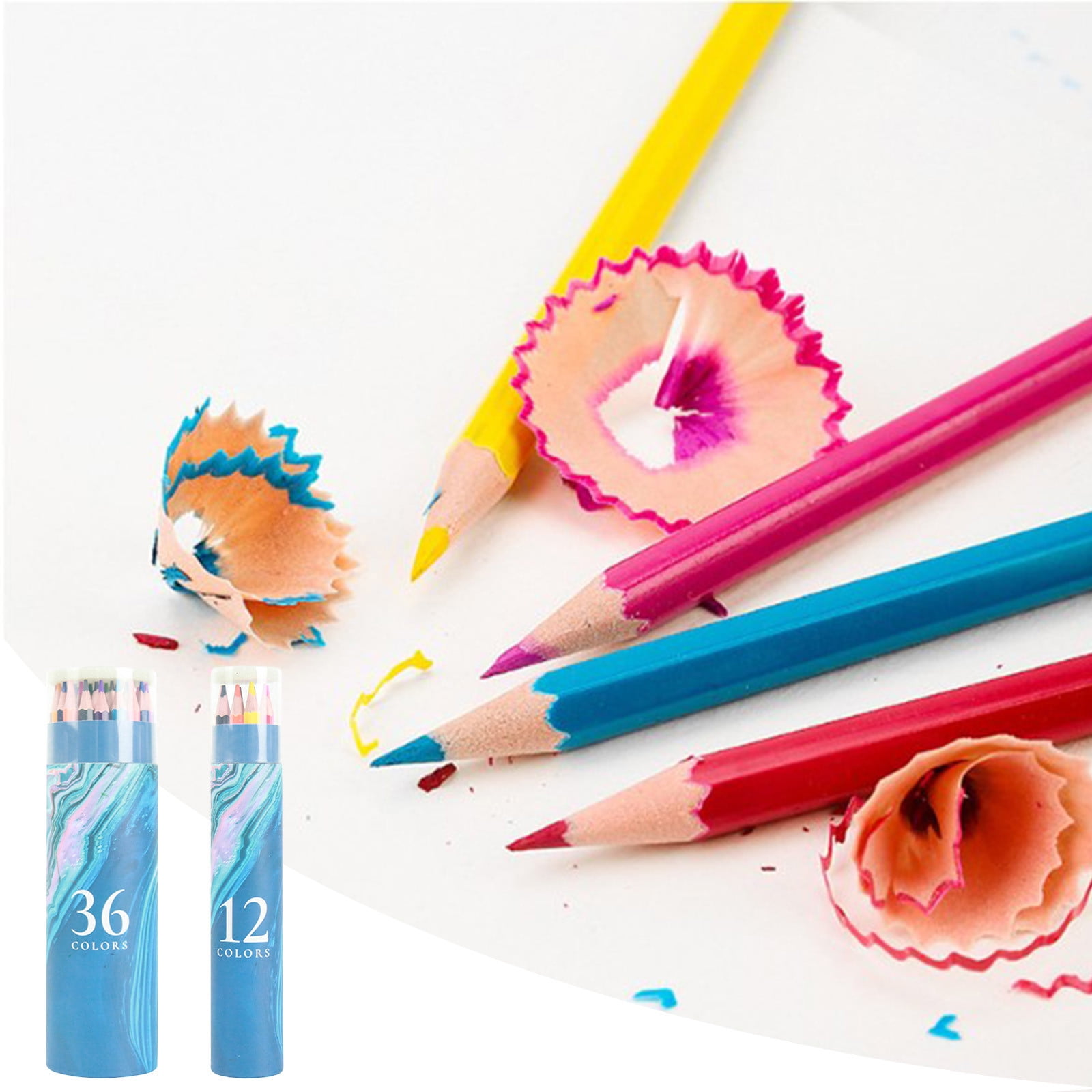 Colored Pencils Set | 12 or 36 Multicolor Wooden Art Drawing Sketching ...