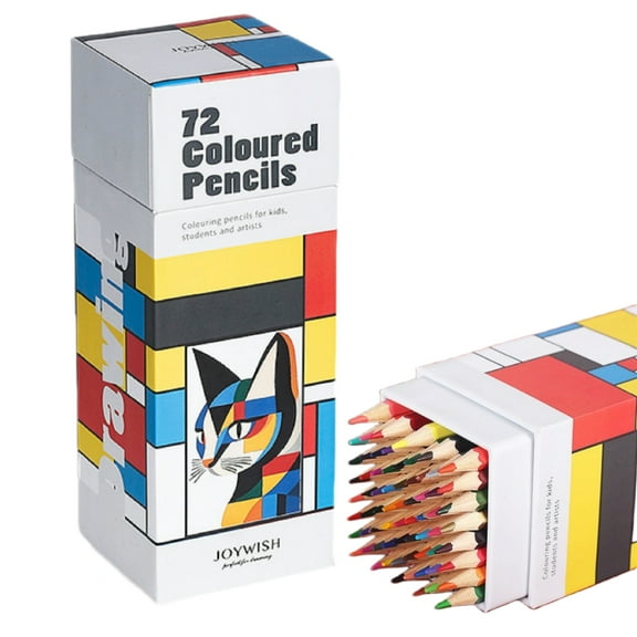 Gunsamg 72 Colored Pencils Set, Soft Core, Pre-Sharpened, Kids, Adults ...