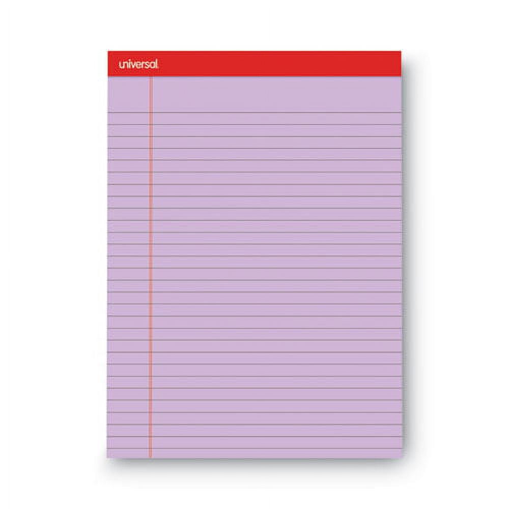 Colored Perforated Ruled Writing Pads, Wide/legal Rule, 50 Assorted ...