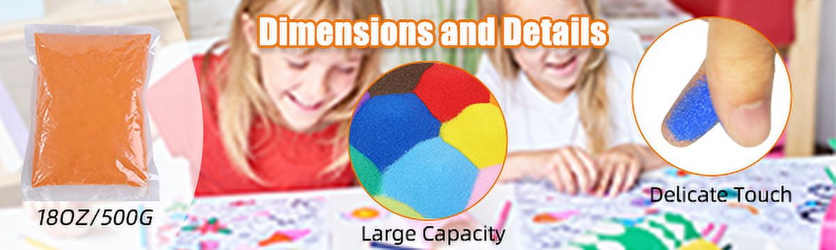 Colored Play Sand,Dyed Colored Sand Bottled Painting Sand,Assorted ...