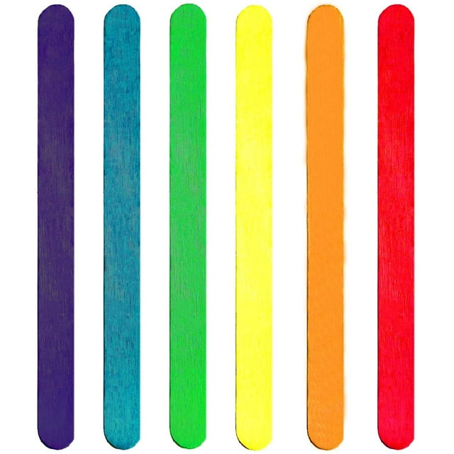 Colored Popsicle Sticks Colored Craft Sticks Natural Wood Craft Sticks ...