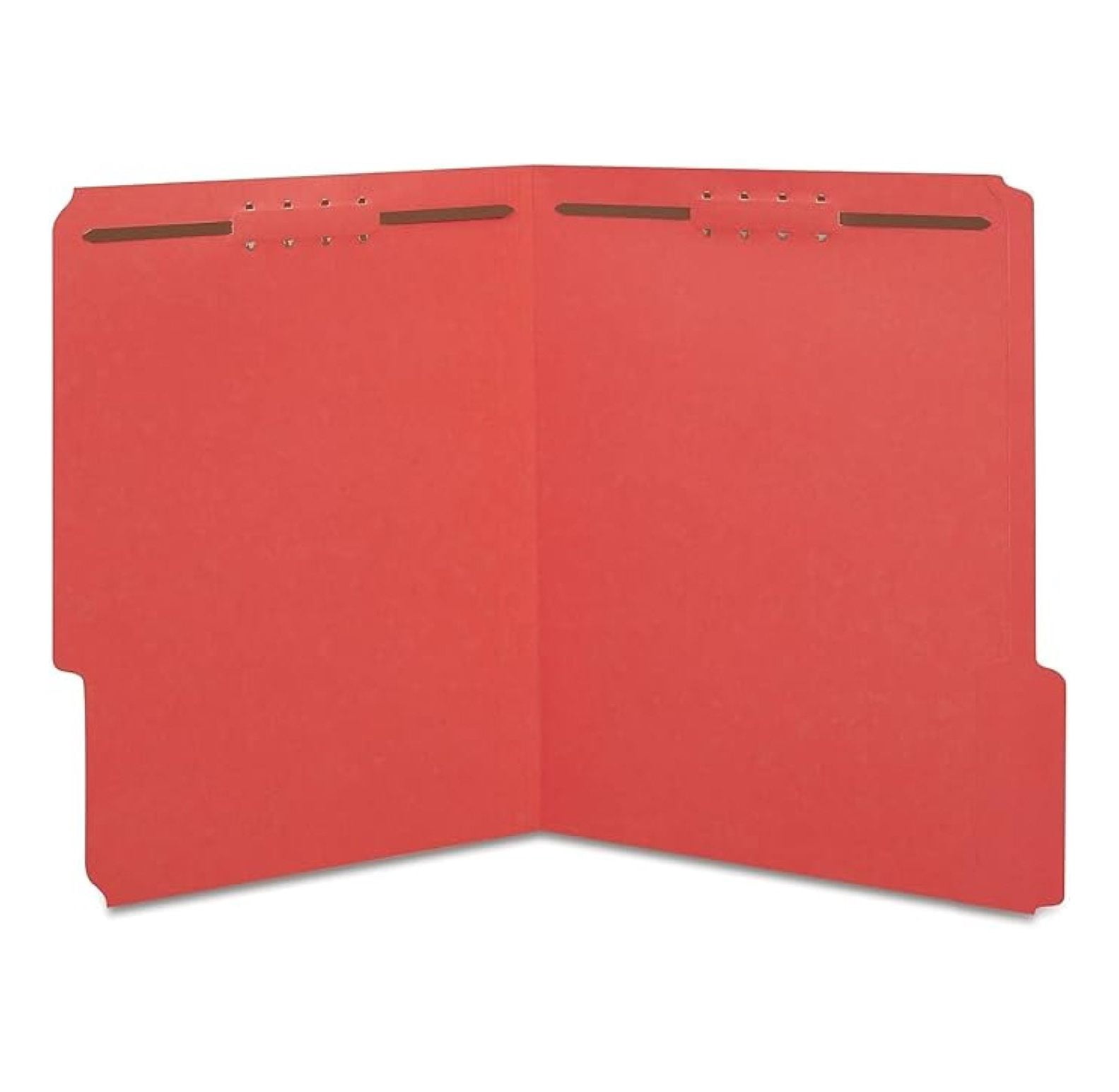 Colored Reinforced Tab Fastener Folders Letter Size Red 50/Box ...